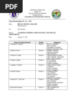 Bac Chairman Designation | PDF