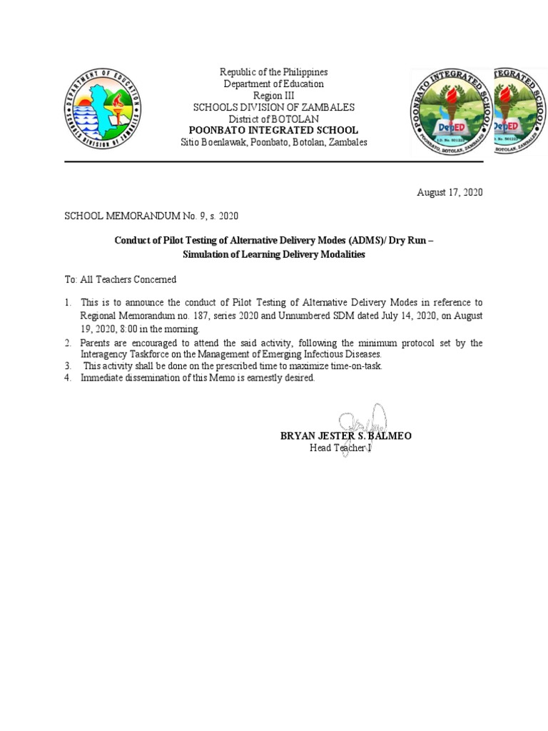 Poonbato Integrated School | PDF