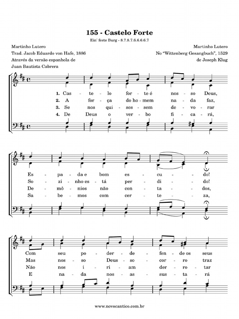 Castelo Forte PARTITURA | PDF