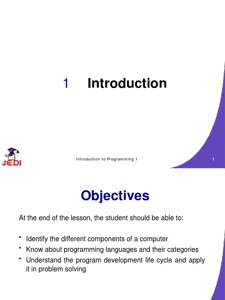 Introduction To Programming 1 | PDF | Computer Programming | Computer ...