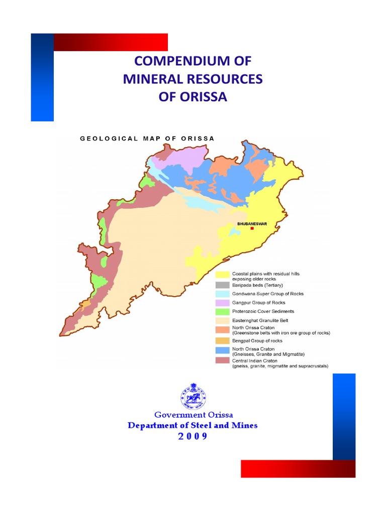 Compendium of Mineral Resources of Orissa: Department of Steel and ...