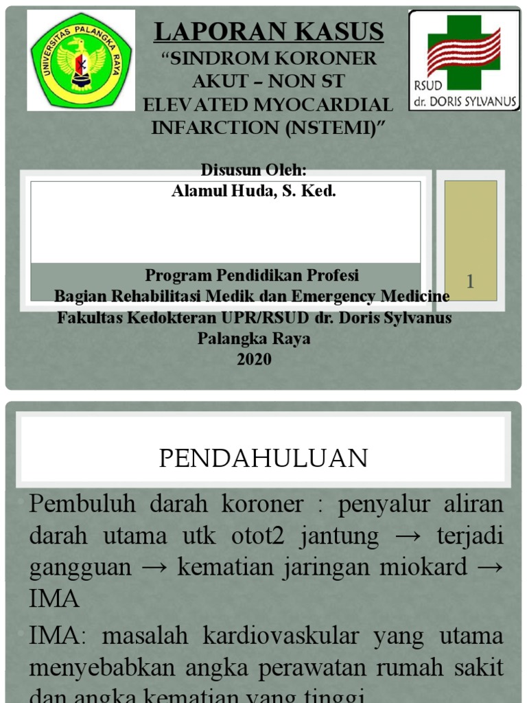 PPT Lapsus 1. Ska Nstemi | PDF