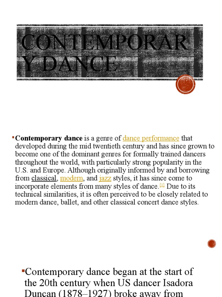 Contemporary Dance 1 | PDF | Ballet | Dances