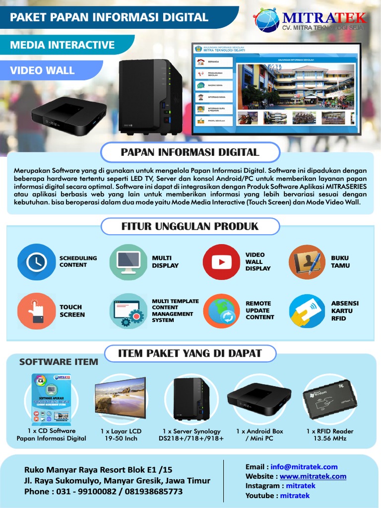 Brosur Mading Digital Sekolah | PDF