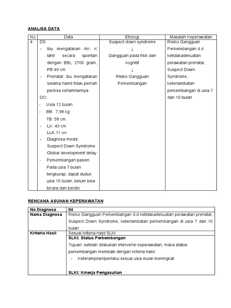 Askep Risiko Gangguan Perkembangan | PDF | Kesehatan Holistik