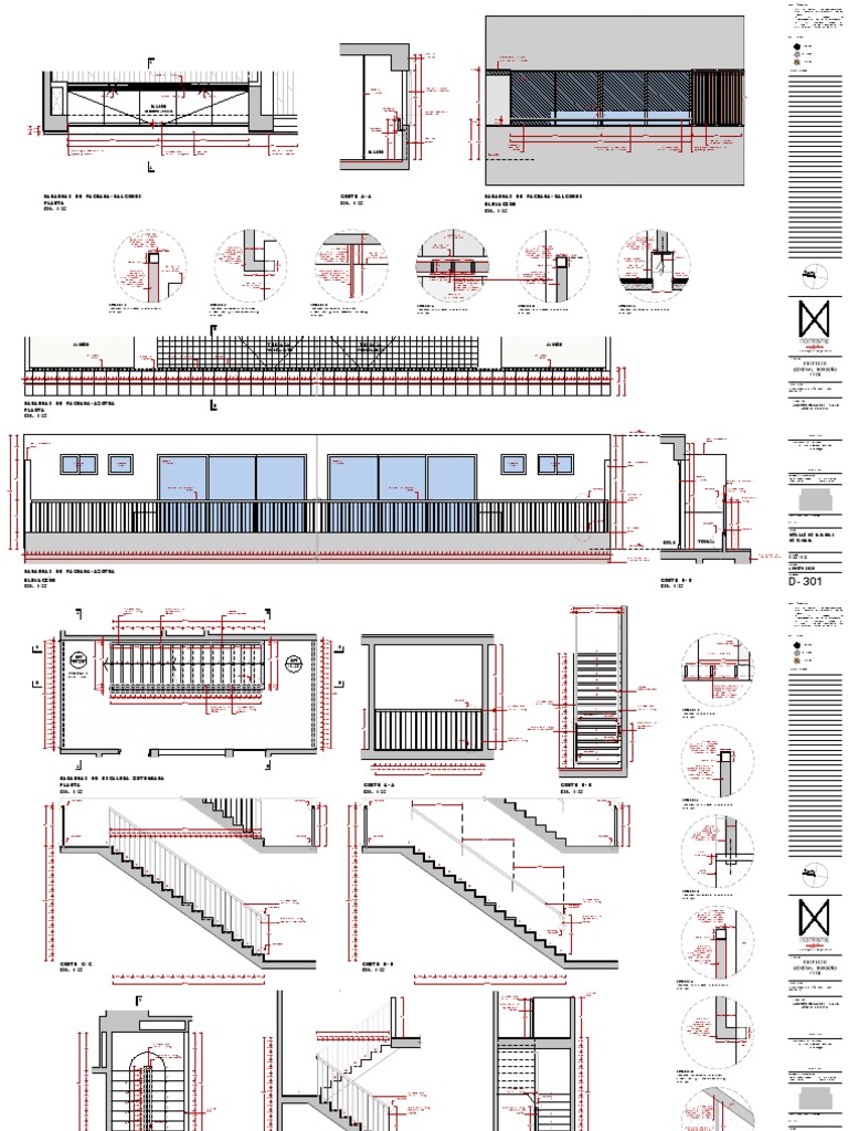 D-301_BORGOÑO_DETALLES DE BARANDAS.pdf | PDF