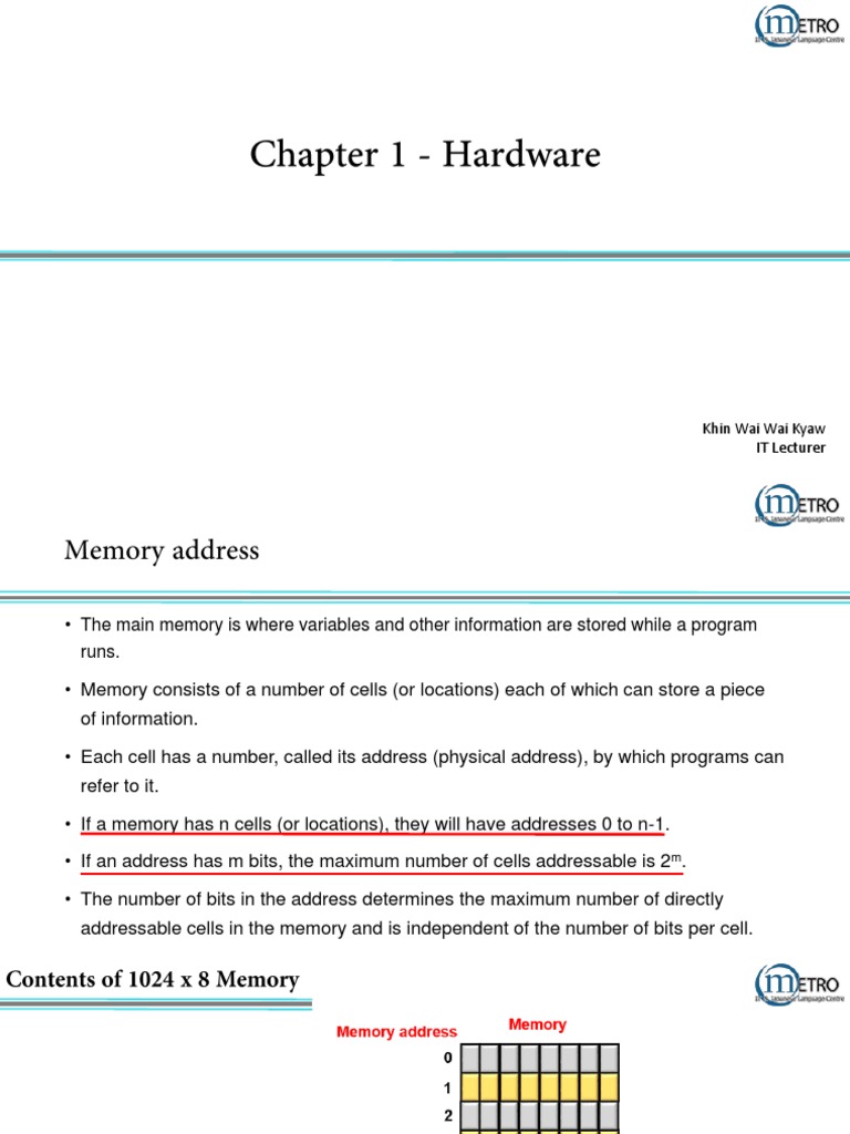 Memory Address Calculation | PDF
