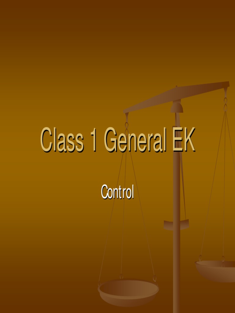 Class 1 Control | PDF | Valve | Feedback
