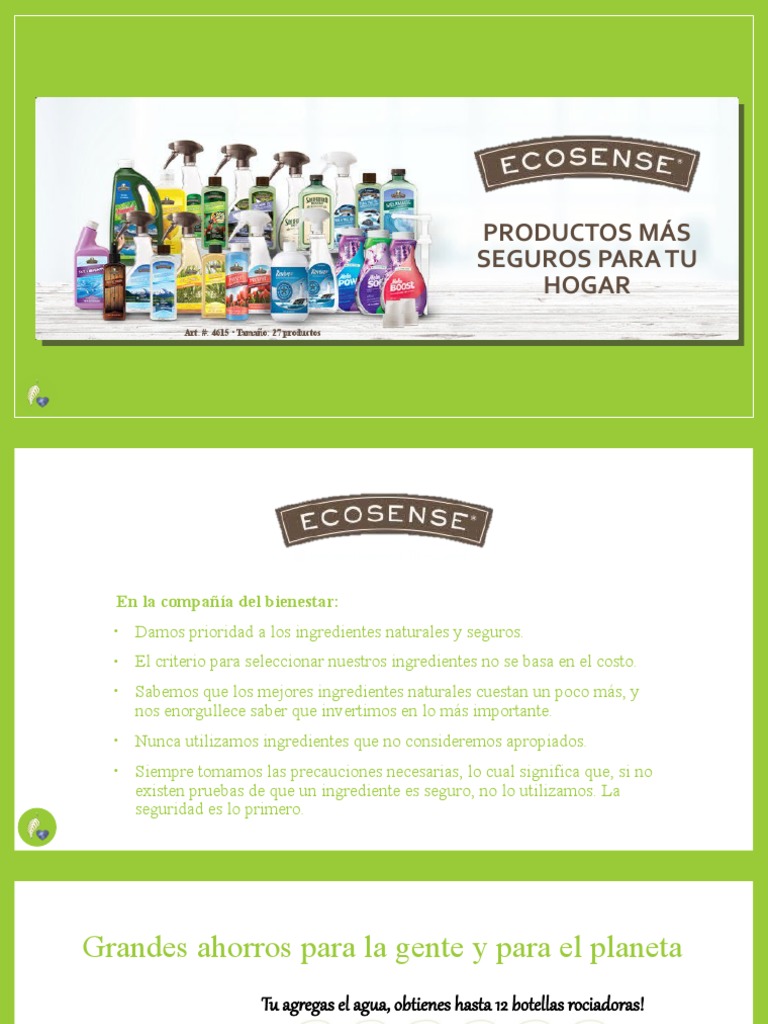 EcoSense 1 | PDF | Detergente | Jabón