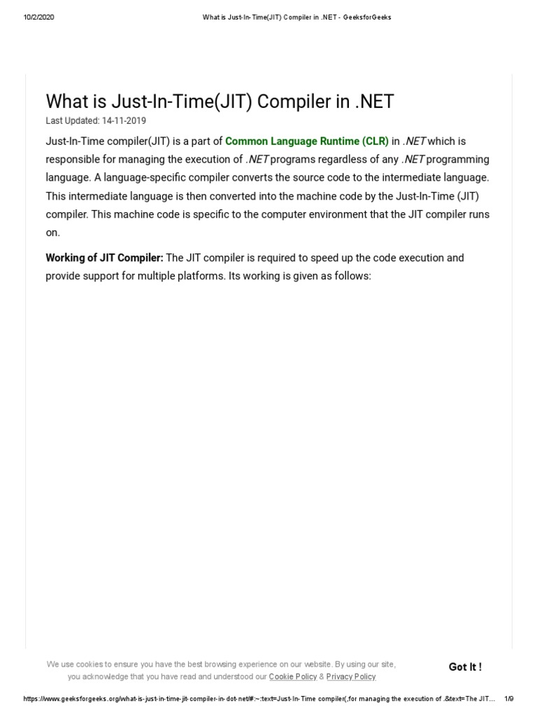 What Is Just-In-Time (JIT) Compiler | PDF | Computer Architecture ...