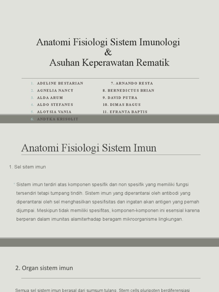 Anatomi Fisiologi Sistem Imunologi Pdf