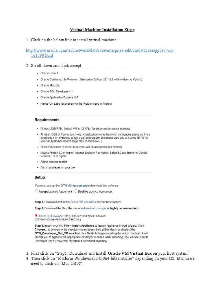 161299.html: Virtual Machine Installation Steps | PDF | Virtual Machine ...