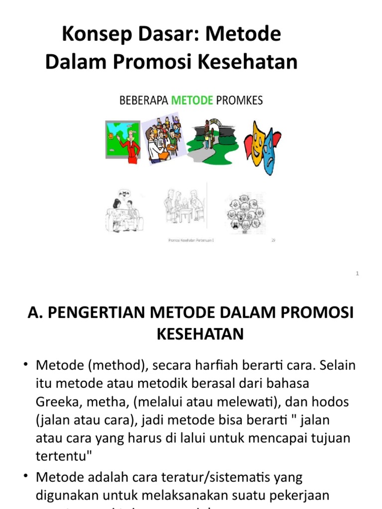 METODE Dan Teknik PROMKES | PDF