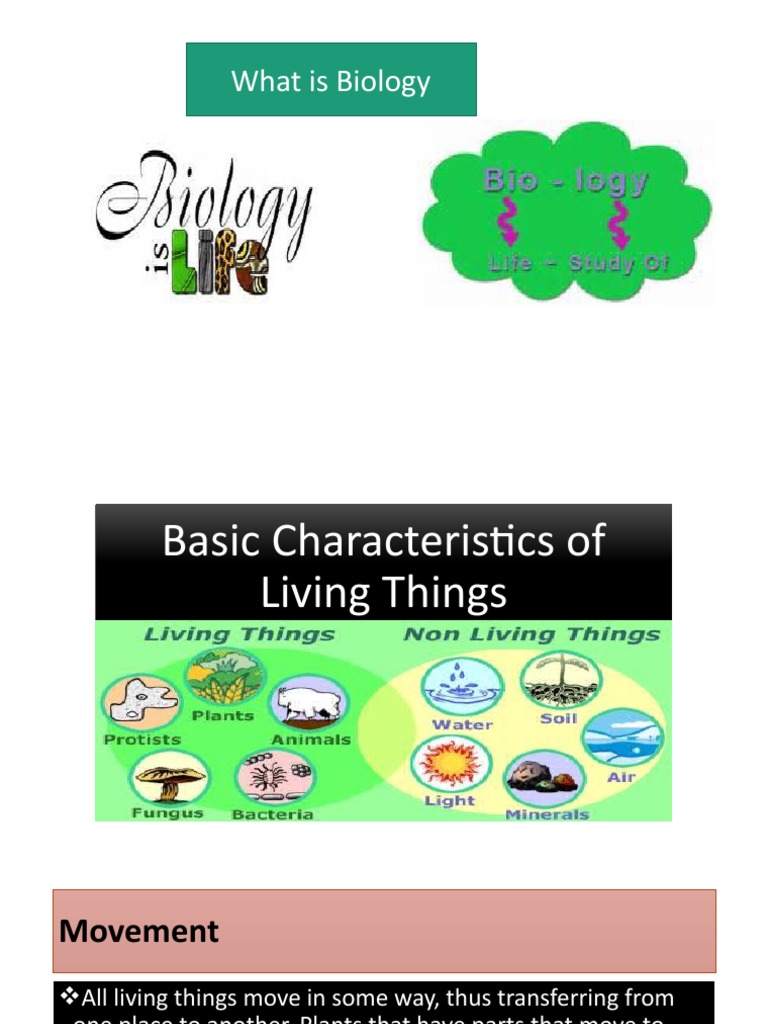 Basic Characteristics of Living Things | Download Free PDF ...