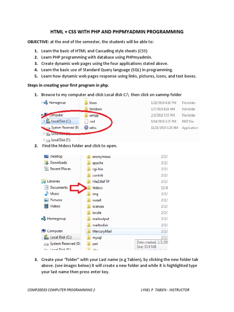 HTML + Css With PHP and Phpmyadmin Programming | PDF | Php | Button ...