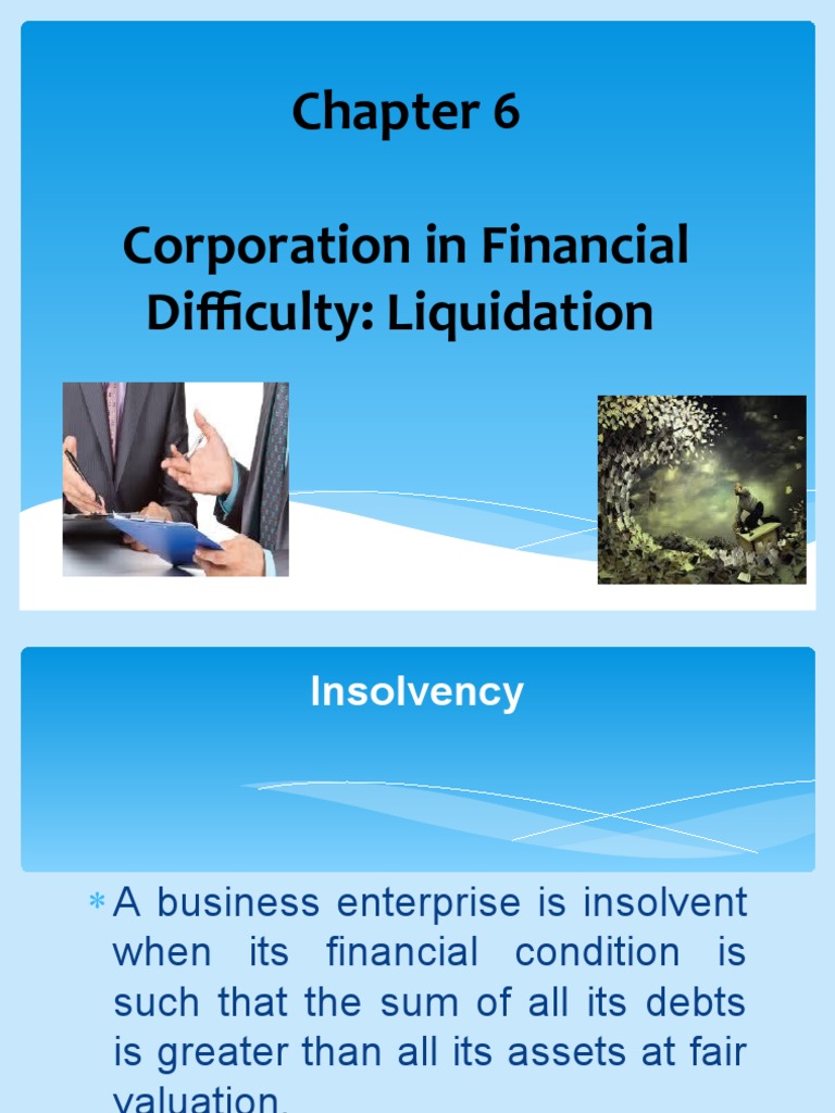 Corporate Liquidation | PDF | Unsecured Debt | Equity (Finance)