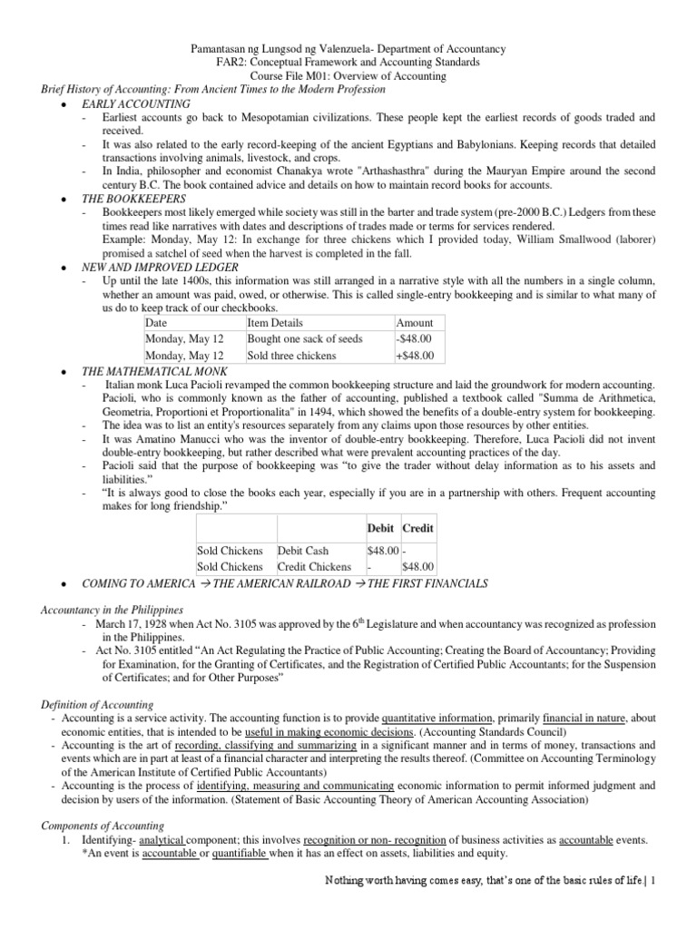 Brief History of Accounting: From Ancient Times To The Modern ...