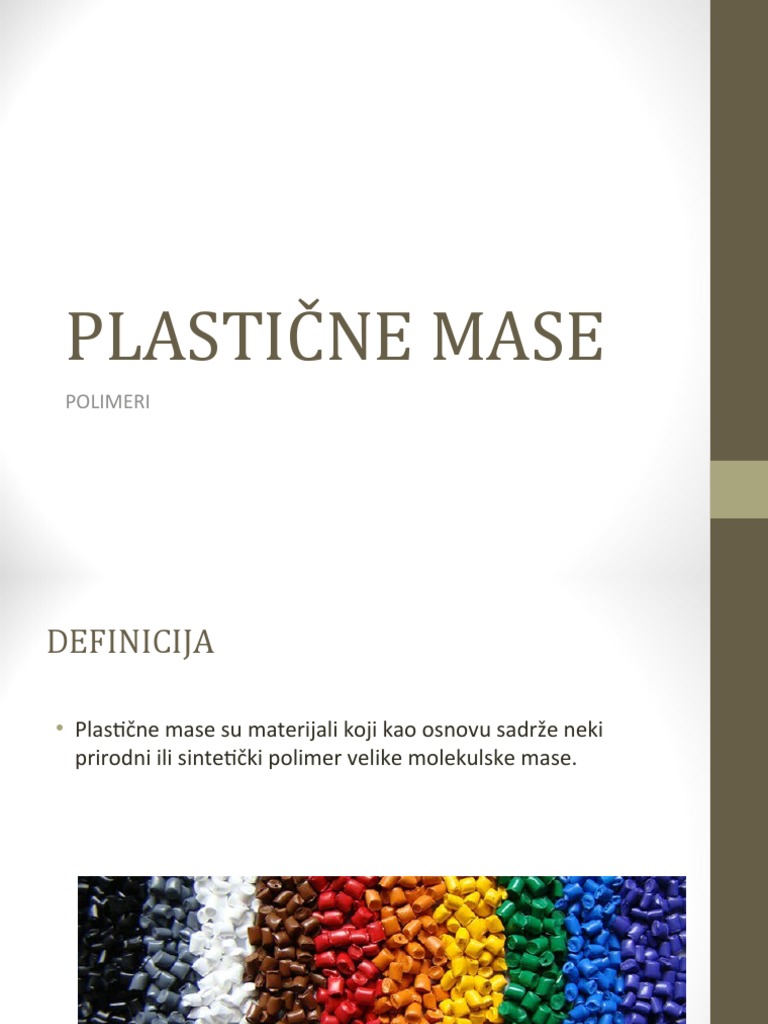 Plasticne Mase-Polimeri | PDF