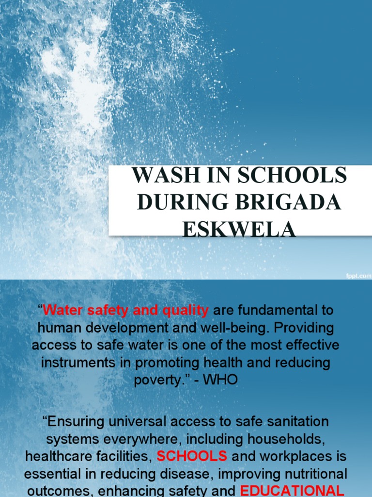 Wash in School Program | PDF | Wash | Hygiene