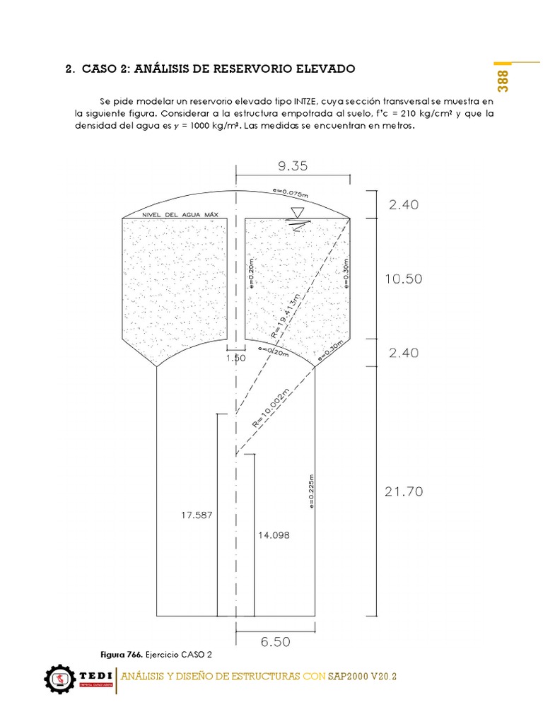 5 2 Reservorio Elevado | PDF | Ecuaciones | Geometría