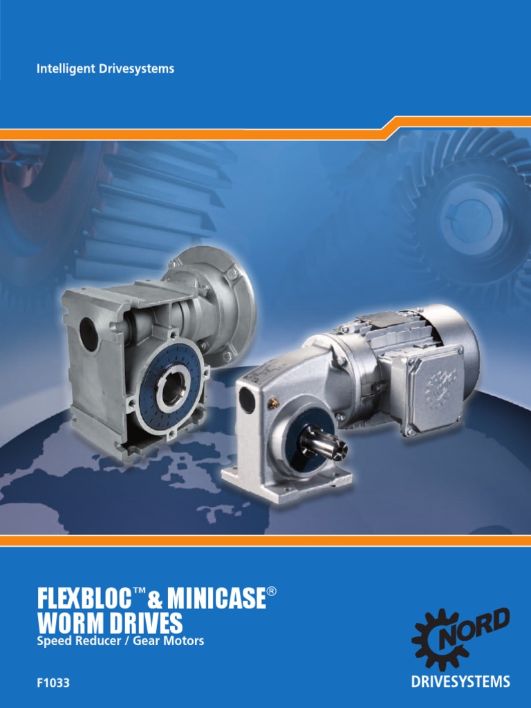 Product: Flexbloc & Minicase Worm Drives | PDF | Gear | Electric Motor