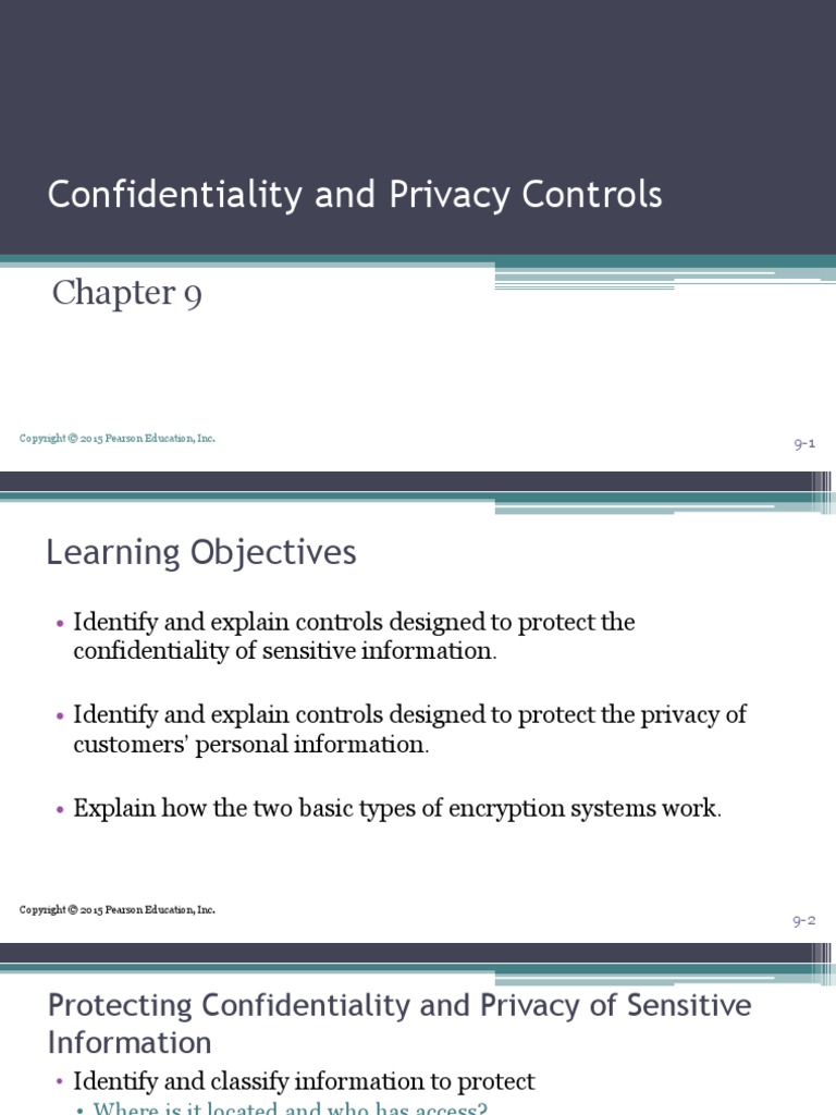 Confidentiality and Privacy Controls | PDF | Key (Cryptography ...