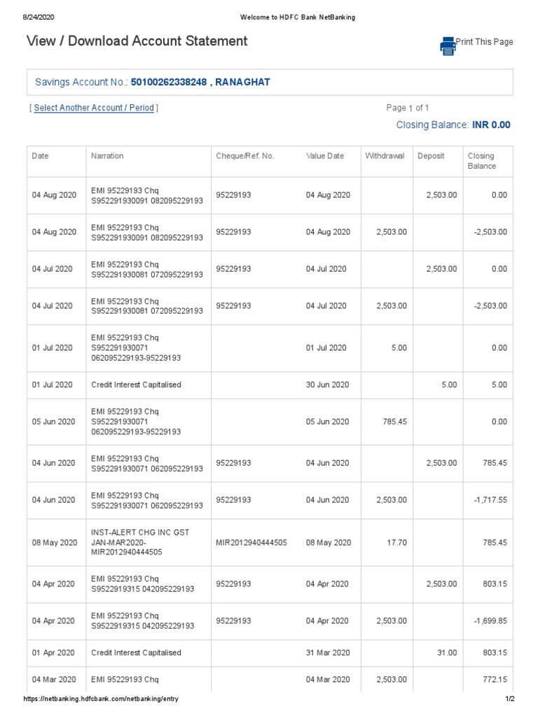 Welcome To HDFC Bank NetBanking 1 PDF | PDF | Online Banking | Banks ...