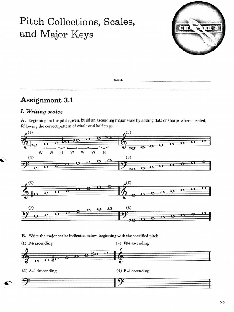 1.4 and 1.5 Major Scales and Key Signatures | PDF