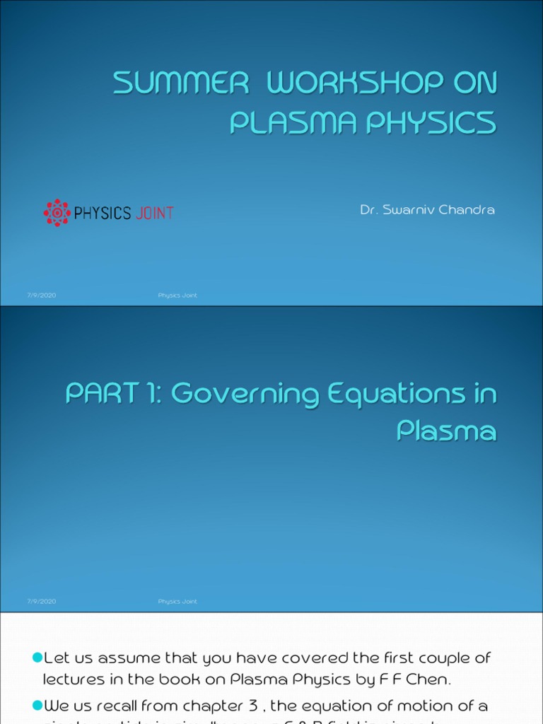 Fluid Equations in Plasma | PDF | Fluid Dynamics | Force