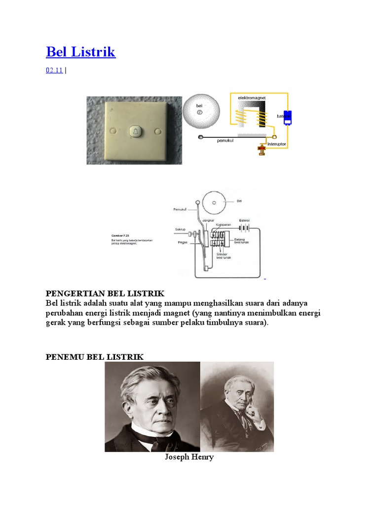 Cara Membuat Bel Listrik Sederhana | PDF | Griya & Taman