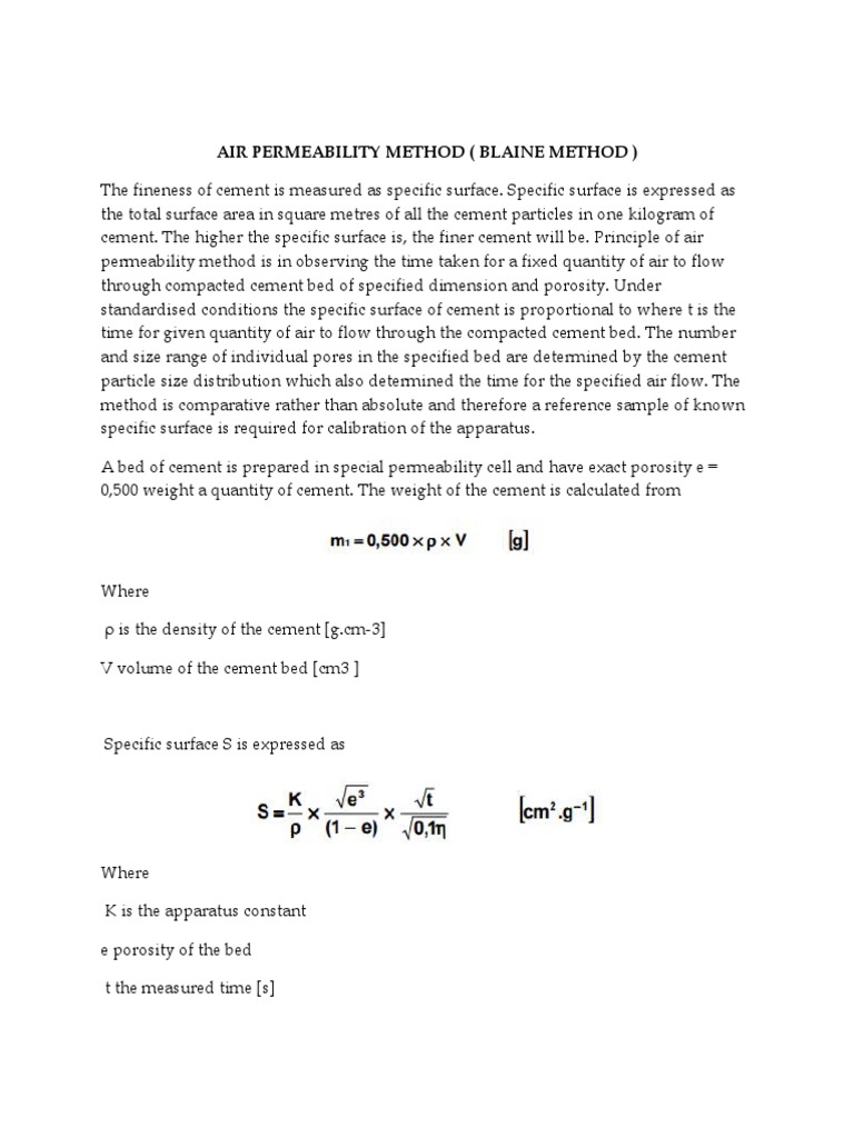 Air Permeability Method | PDF | Porosity | Permeability (Earth Sciences)