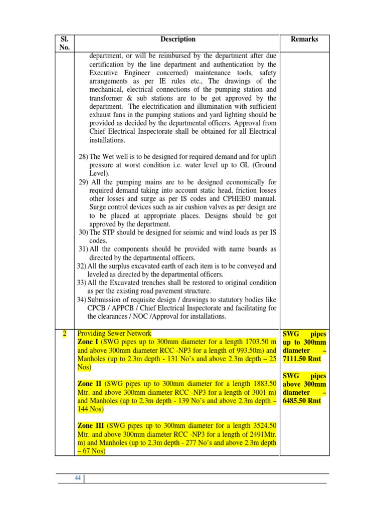 Sewer Network and Pumping Station Design | PDF | Transformer ...