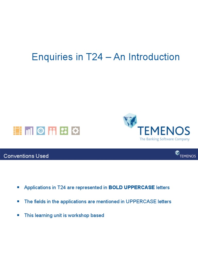 Enquiries in T24 - An Introduction | PDF | Information Retrieval ...