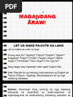 Mga Salitang Pangasinense | PDF