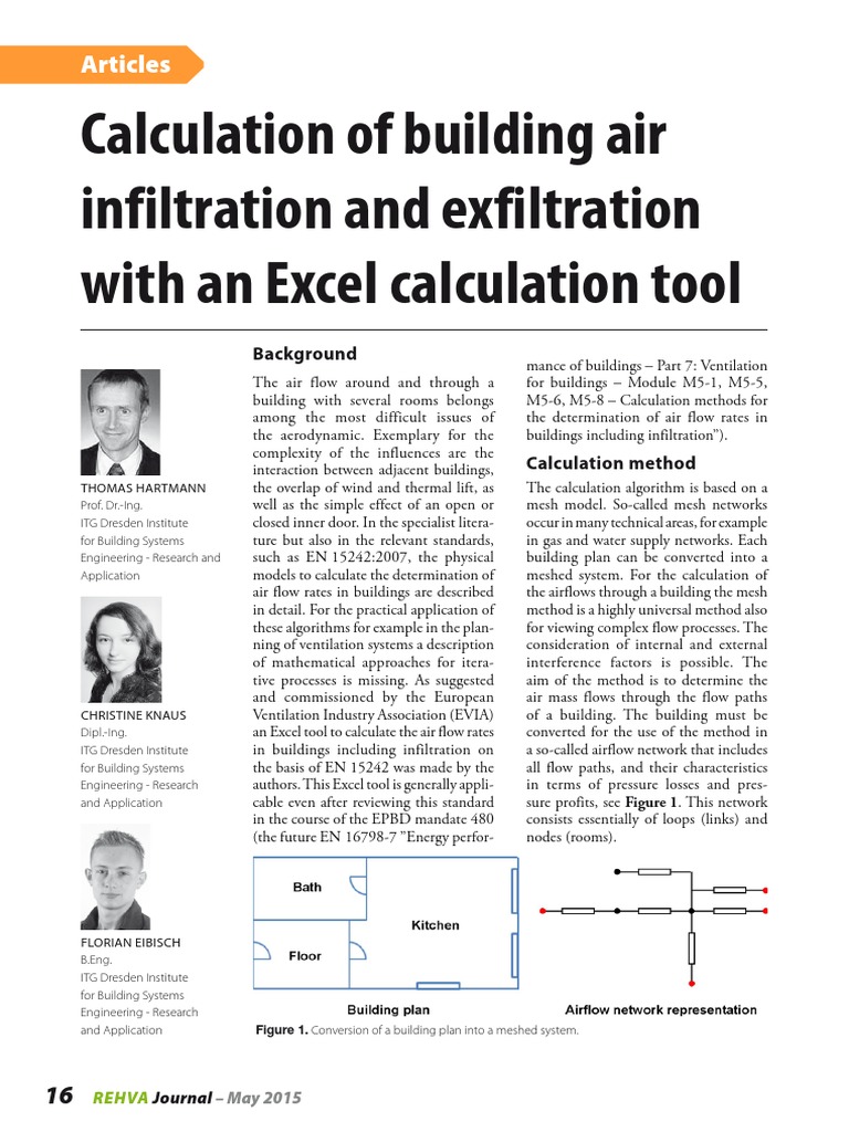 Calculation of Building Air PDF | PDF | Ventilation (Architecture ...