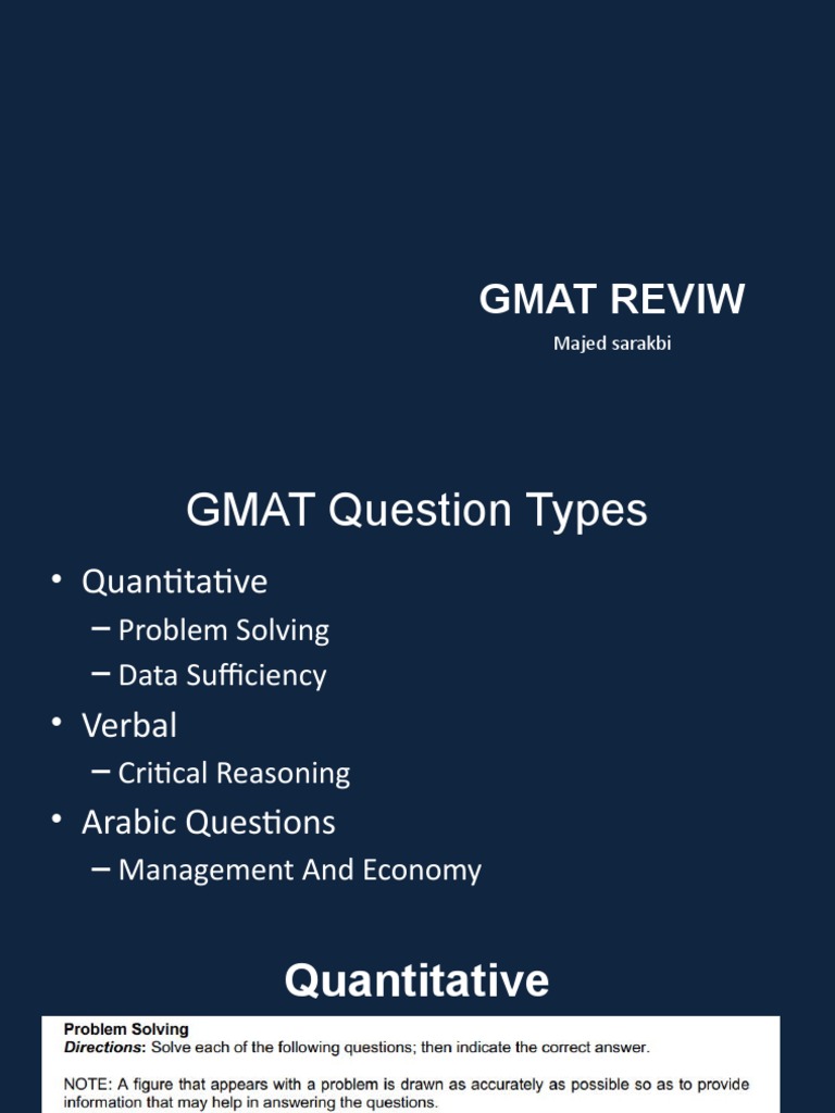 GMAT Review Part1 | PDF | Division (Mathematics) | Mathematical Concepts