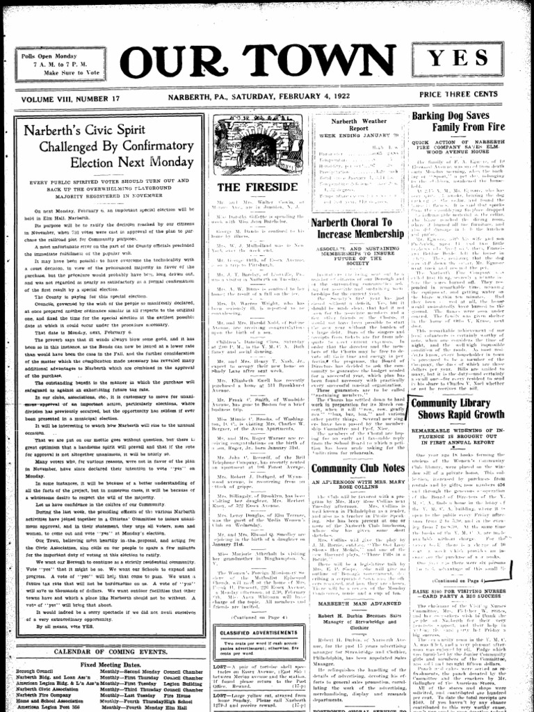 Our Town February 4, 1922 | PDF