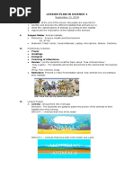 Lesson Plan - Different Kinds of Animals | PDF | Teachers | Lesson Plan