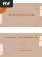 Lesson 6 Mga Uri NG Pagsasalin PDF | PDF