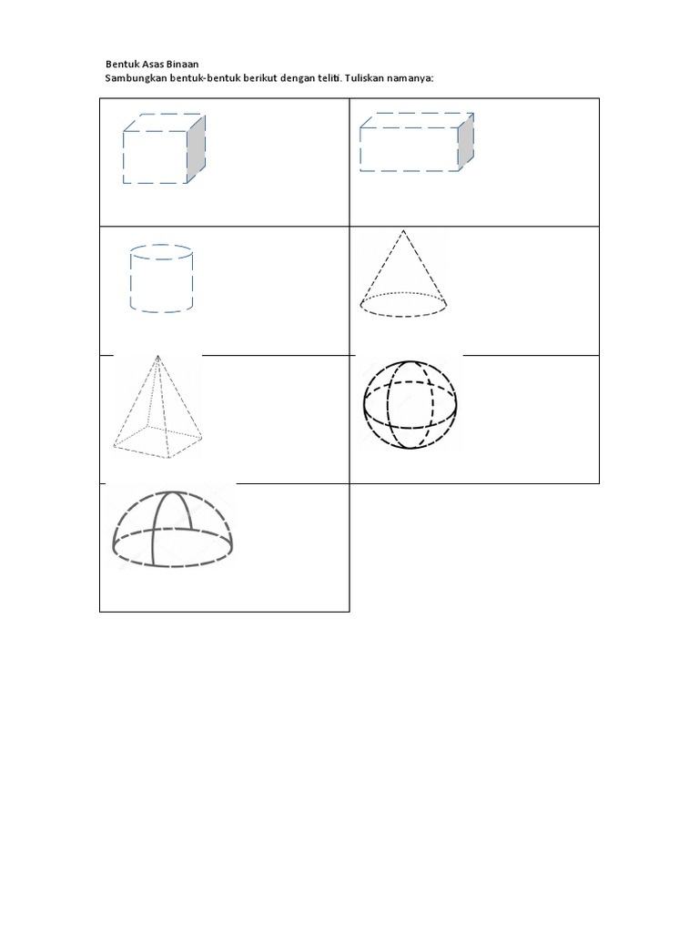 Bentuk Asas Binaan Sains Tahun 5 | PDF