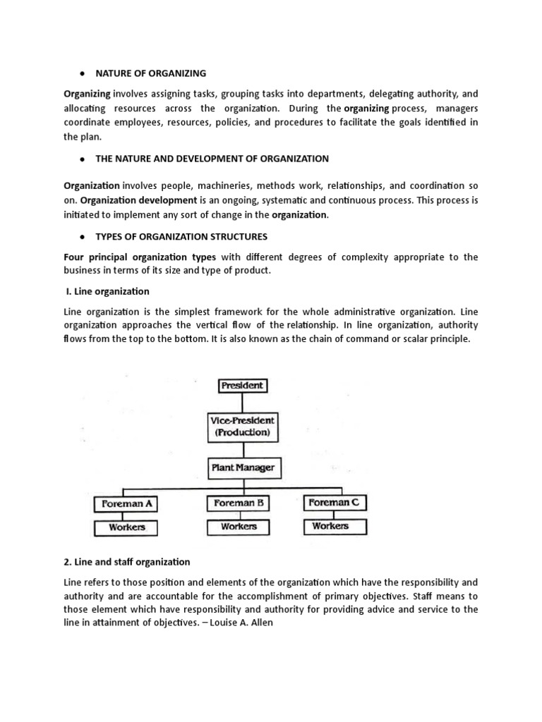 Nature of Organizing | PDF | Organizational Structure | Policy