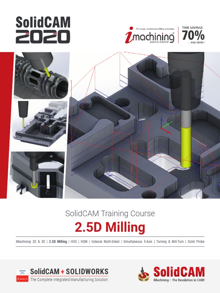 SolidCAM 2020 2.5D Milling Training Course PDF | PDF | Cartesian ...