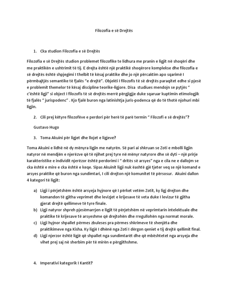 Filozofia e Se Drejtes | PDF