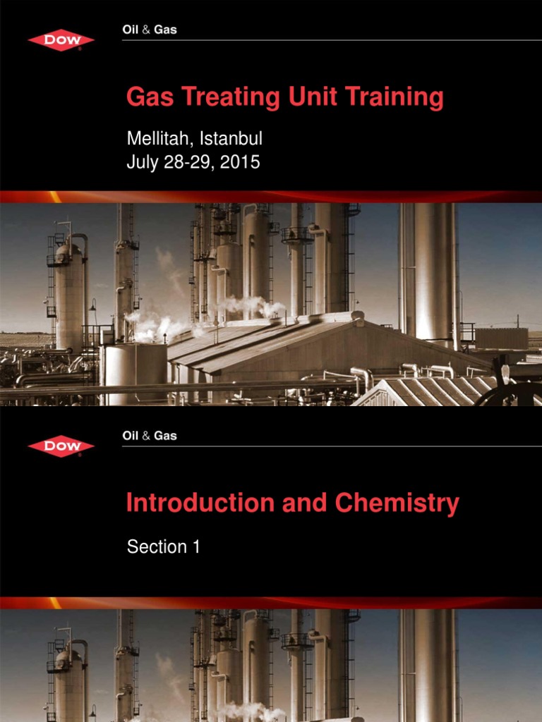 Gas Treating Unit Training | PDF | Corrosion | Chemical Compounds