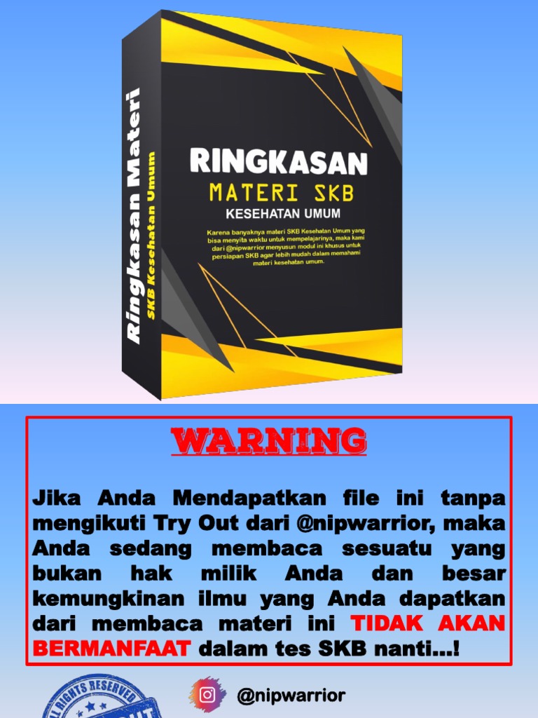 Modul Ringkasan Materi SKB Kesehatan Umum PDF | PDF | Ilmu Sosial | Gaya Hidup
