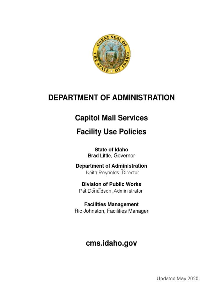 CMS Facility Use Policies May2020 PDF | PDF | Emergency | Lease