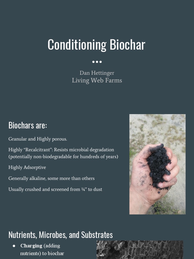 Conditioning Biochar: Living Web Farms | PDF | Compost | Soil