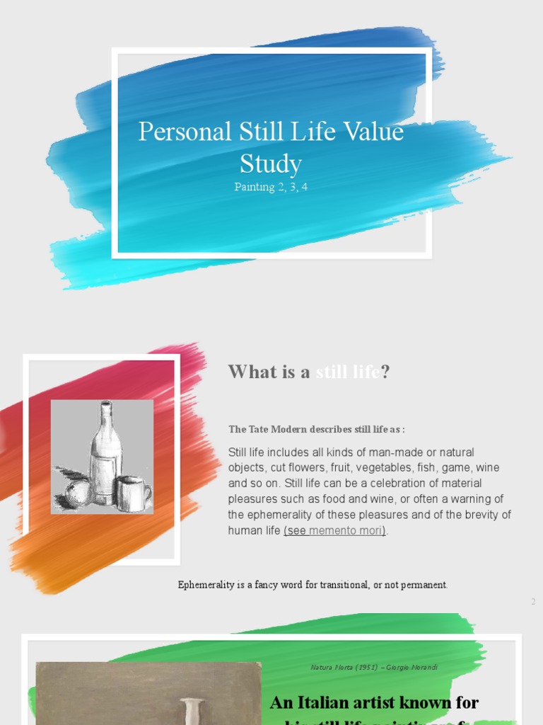 Personal Still Life Painting Guide | PDF | Still Life | Visual Arts