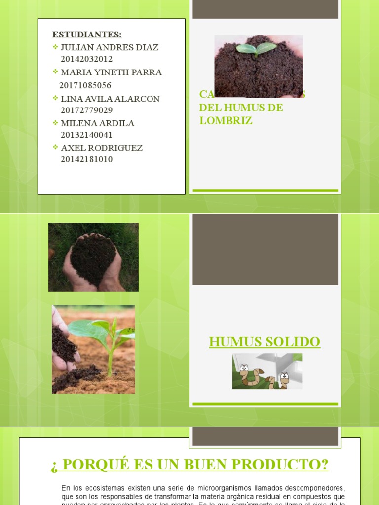 Humus de Lombriz | PDF | Suelo | Riego