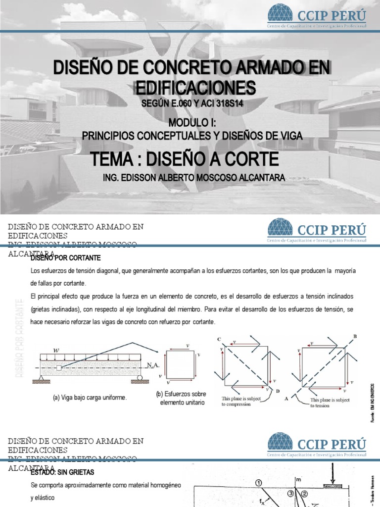 CCIP - DCAE - Tema 05 - Dise - o A Corte | PDF | Concreto reforzado | Hormigón